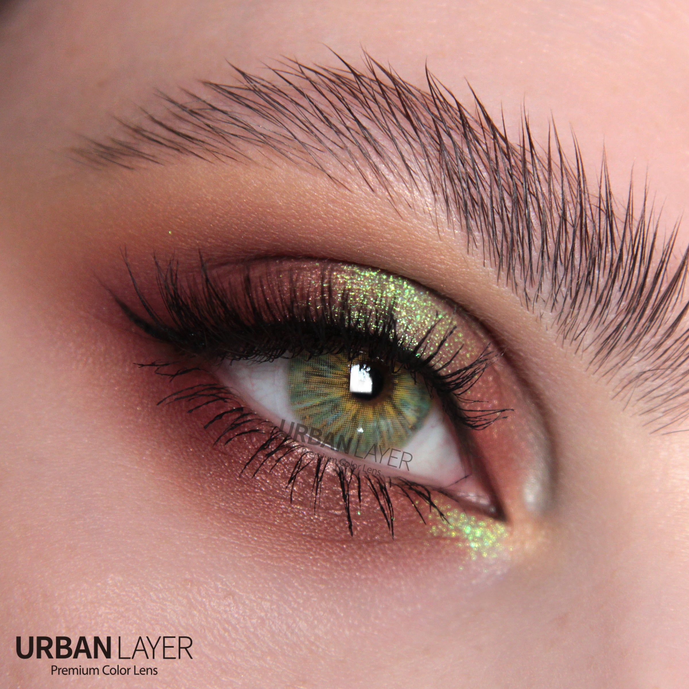 Natural Green colored contacts - Hand-painted style colored contacts ...